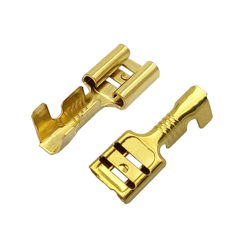 6.3mm Kablo Ucu Dişi Terminal Sarı Kablo Pabuç (Paket İçi 300 Adet ...